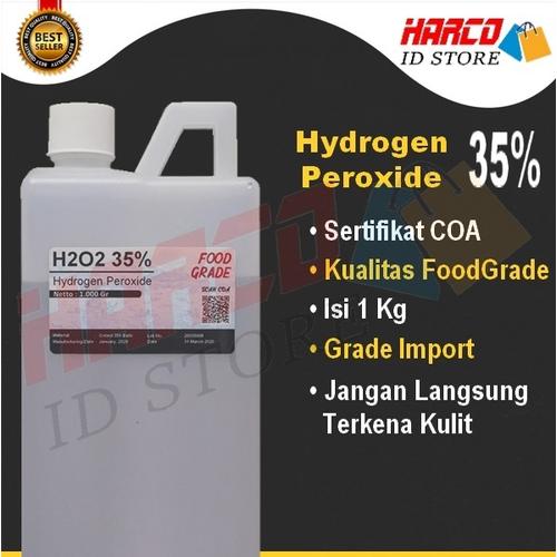 Jual H2O2 Food Grade / Hydrogen Peroxide 35%. Grade Import, Isi 1 Kg ...