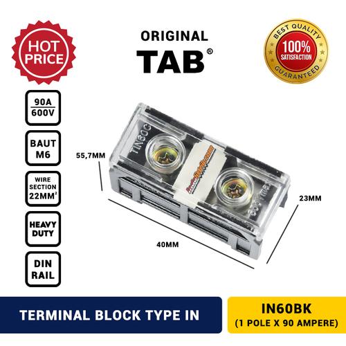Promo Terminal Blok 1 pole 90A 600V IN60BK TAB ORIGINAL - Jakarta Pusat ...