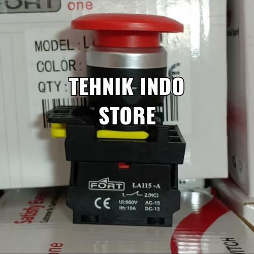 Jual tombol emergency stop ( DI TEKAN BALIK ) 22MM - Jakarta Barat ...