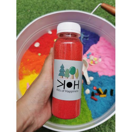 Jual EDIBLE sand rainbow pasir mainan yang bisa dimakan - sensory play ...
