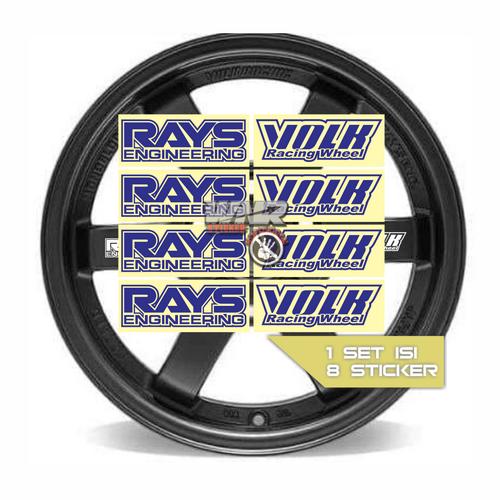 Jual Sticker volk racing sticker Rays Engineering sticker velg mobil 1 ...