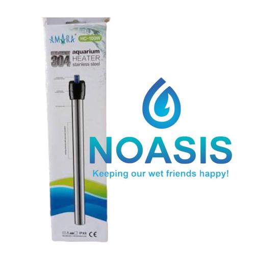 Jual HEATER PEMANAS AIR AQUARIUM AMARA STAINLESS HEATER 50 WATT,100 ...