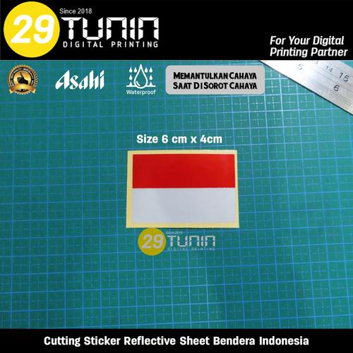 Jual Sticker Cutting Decal Bendera Indonesia Merah Putih Helm - Kab ...
