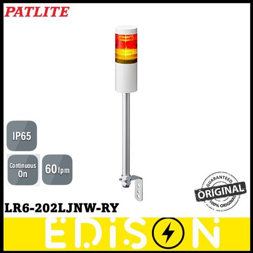Jual PATLITE LR6-202LJNW-RY IP65 Tower Lamp 60mm L-Pole Mount (No Buzzer) - Jakarta Barat ...