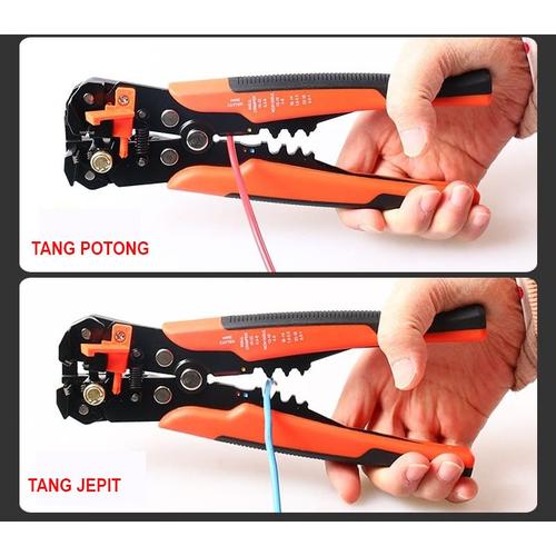 Jual Tang Kabel Multifungsi Wire Cutter Pliers Potong Kupas Pengupas ...