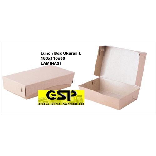 Jual PAPER LUNCH BOX BAHAN KRAFT FULL LAMINASI SIZE L / LUNCHBOX KERTAS - L - L - Kab. Tangerang ...