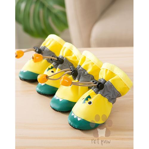 Jual Sepatu Boots Anjing Motif Croco Anti Air Hujan Anti Slip | Pet ...