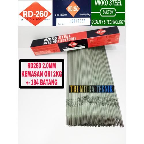 Jual Nikko steel RD260 2.0mm Kawat las RD 260 2 mm 2 kg 2.0 mm - Kab ...