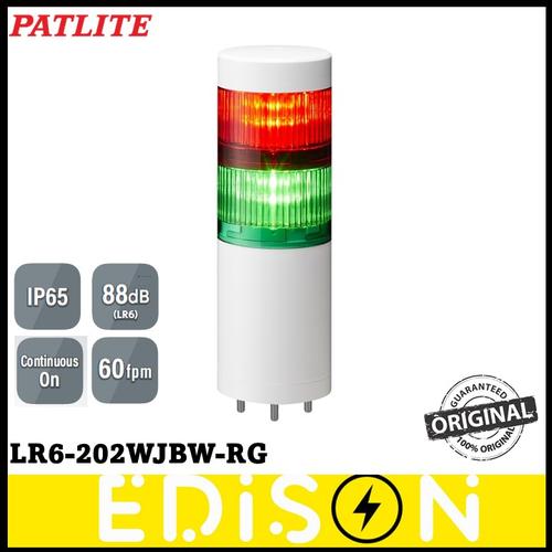 Jual PATLITE LR6-202WJBW-RG IP65 Tower Lamp 60mm Direct Mount with Buzzer - Jakarta Barat ...