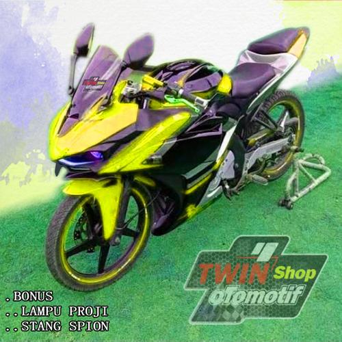 Jual BODY BYSON MODEL R25, FAIRING BYSON TOPENG BYSON, FULL SET KUNING ...