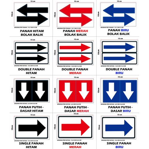 Jual RD STICKER PANAH PETUNJUK ARAH ARROWS SIGN LABEL ARROW STIKER ...