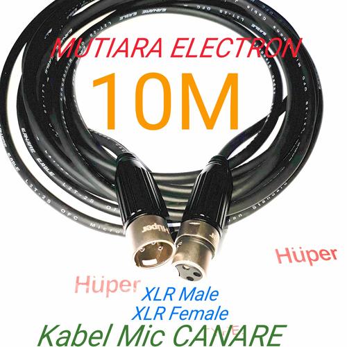 Jual Kabel Mic CANARE 10 Meter full XLR Male to XLR Female Jack HUper ...