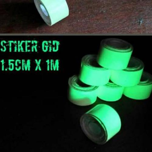 Jual Lakban Stiker Sticker GID / Glow In The Dark 1.5cm x 1m Umpan ...