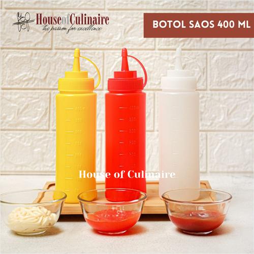 Jual Botol Saos Minyak Mayones Kecap Plastik 400 ml - Putih - Kota ...