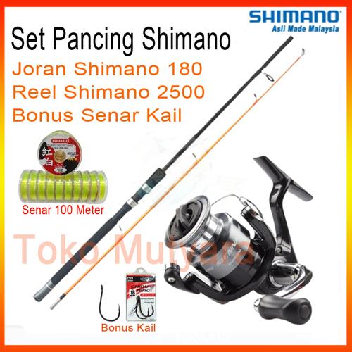 Jual Set Pancing Shimano dan Joran Shimano Cruzar bonus Senar Siap ...