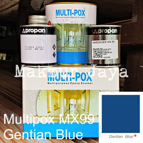 Jual Multipox MX99 Gentian Blue Biru Propan Cat Epoxy 1L MX-99 ...