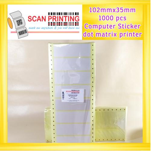 Jual continuous sticker tom & jerry 102x35mm utk printer dot matrix ...