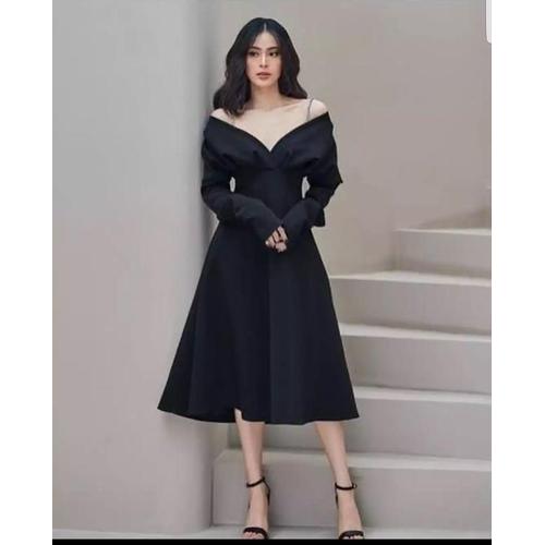 Jual MIDIDRESS SCUBA HITAM - VA864 - Jakarta Barat - Valettashop ...
