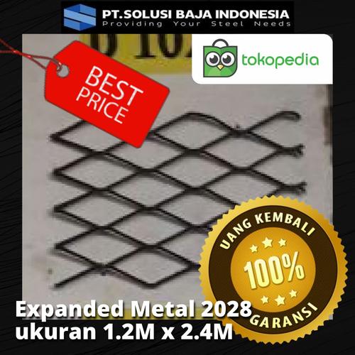 Jual Expanded metal 2028 1.2x2.4 Wiremesh wajik/wajig diagonal - Kab ...