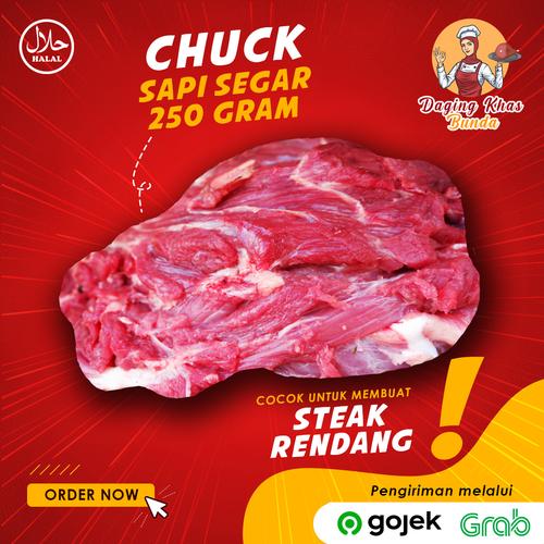 Jual (PREMIUM) Daging Chuck Sapi Lokal Segar FRESH 250 gram - Jakarta ...