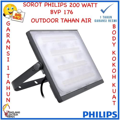 Jual LAMPU LED SOROT TEMBAK FLOODLIGHT OUTDOOR PHILIPS 200 WATT 200W ...
