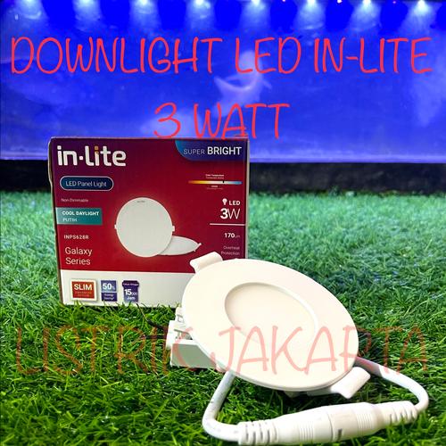 Jual LAMPU DOWNLIGHT LED INLITE 3 WATT 3W 3WATT 3 W BULAT INPS628R IN ...