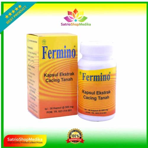 Jual FERMINO 30 KAPSUL EKSTRAK CACING TANAH OBAT TIFUS TIPES THYPUS ...
