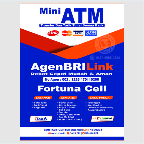 Jual STIKER VINYL BRILINK MINI ATM - 50x30cm - Kota Tangerang Selatan ...