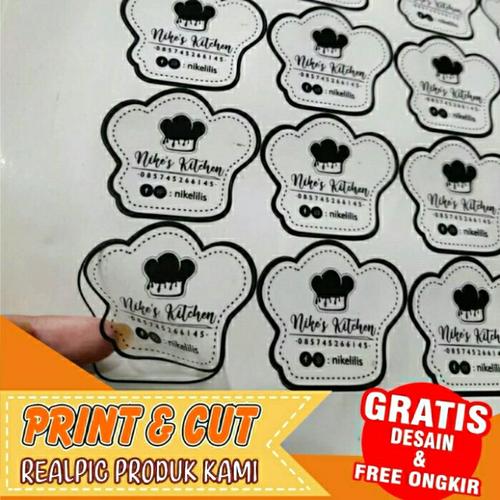 Jual CETAK STIKER LABEL KEMASAN / STICKER LABEL TRANSPARAN UKURAN KOTAK ...
