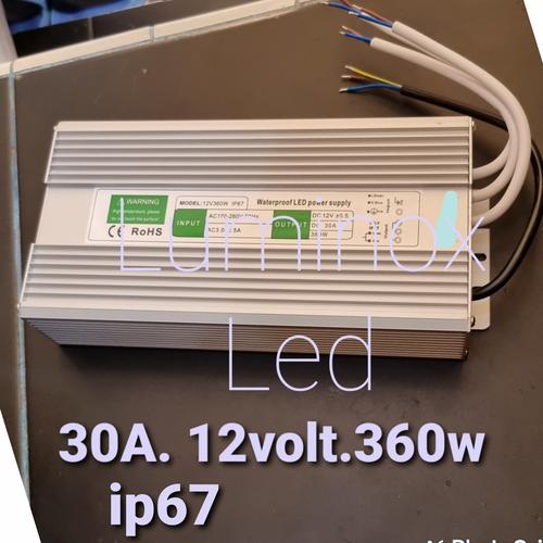 Jual driver trafo led 30A 12volt 360watt 360w 360 watt outdoor ...