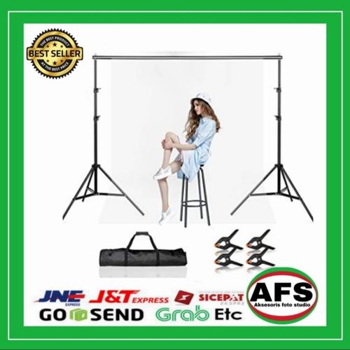 Jual Stand Background /Backdrop Stand Tiang Background foto studio ...