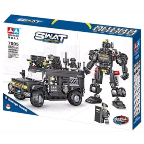 Jual Brick Lego Police 2IN 1 - Lego Swat Police - Pesawat - Mobil ...