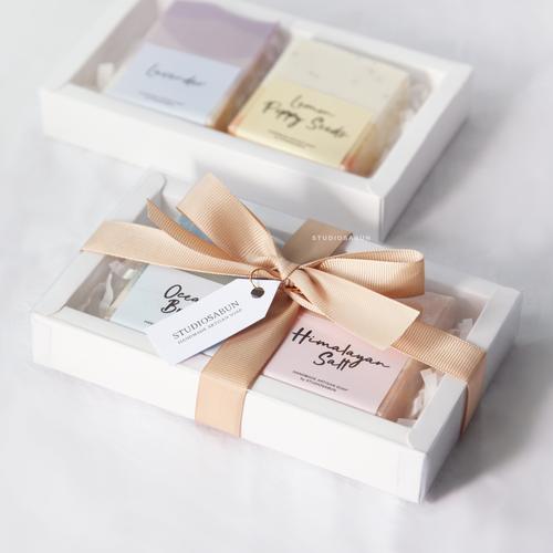 Jual Hampers - kado sabun | 2 Handmade soap (Gift Set 05) - White Box ...