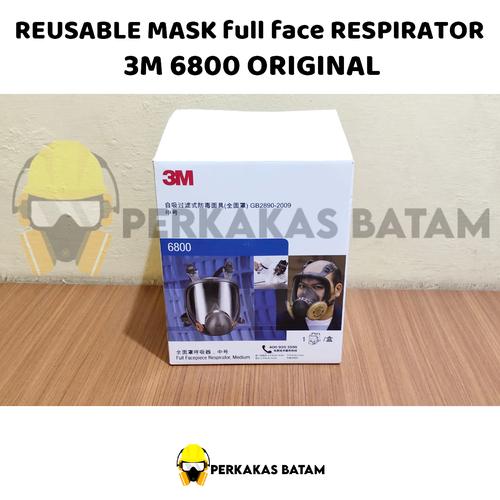 Jual Reusable Full Face Mask Respirator 6800 - 3M Masker Original ...
