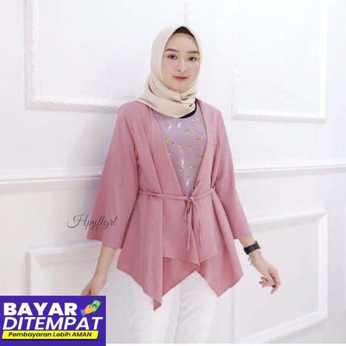 Jual Auter Wanita Atasan wanita Lengan panjang - Pink, all size - Kab. Bandung - Asyfa Shop BDG ...