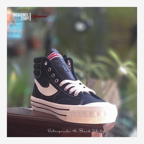 Jual Compass Retrograde Hi Black White - Black White, 35 - Kab ...