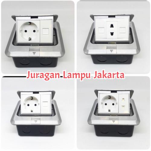Jual Stop kontak lantai arde stopkontak tanam lantai stop kontak floor ...