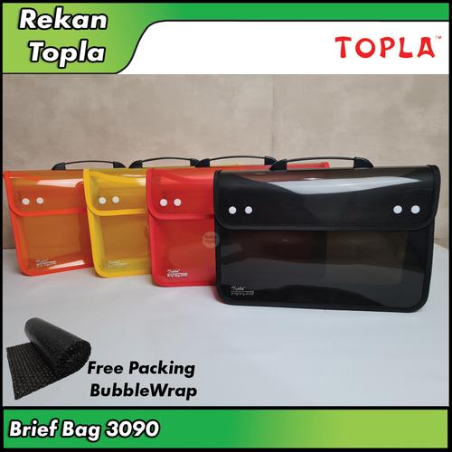 Jual Map Plastik Bag Kancing tas dokumen Sekolah / BriefBag 3090 TOPLA - Ungu - Kota Tangerang ...