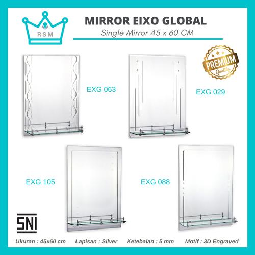 Jual Mirror EIXO GLOBAL Kaca Cermin Kamar Mandi Make Up Dinding 45 x 60 ...
