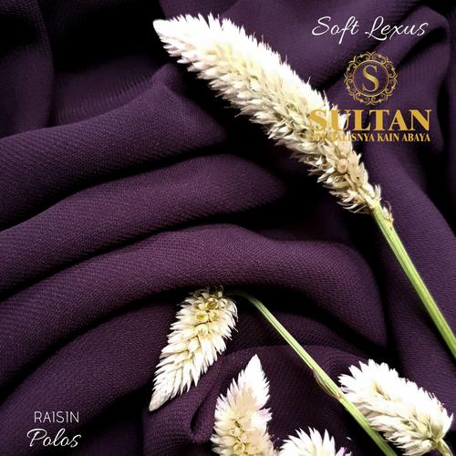 Jual Kain Abaya Sultan Indonesia Soft Lexus/Soft Lexina Raisin polos ...