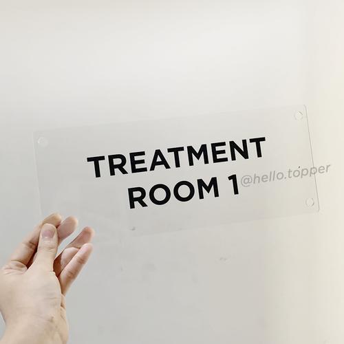 Jual Custom Nama Ruangan Signage Akrilik Sign Board Acrylic Bening ...