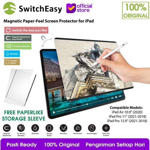 Jual Paperlike iPad Pro 11 12.9 M1 2021 2020 Air 4 SwitchPaper Anti ...