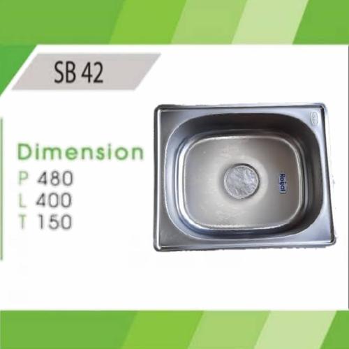 Jual Kitchen sink/Bak cuci Piring 1 Lubang Royal SB 42 Stainless ...