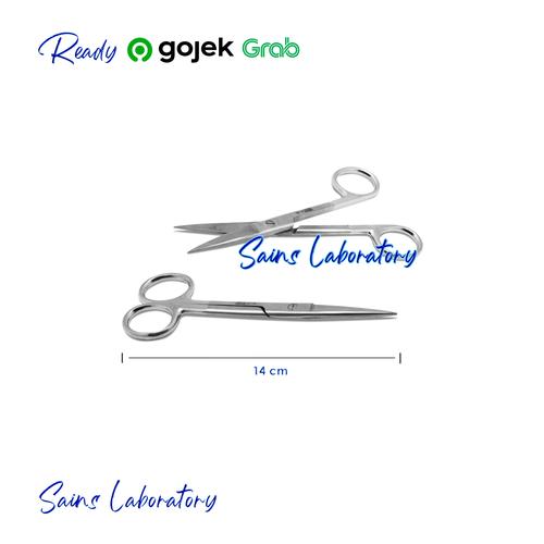 Jual Gunting Operasi Bedah Gunting Medis Stainless Lurus 14 cm Tajam ...
