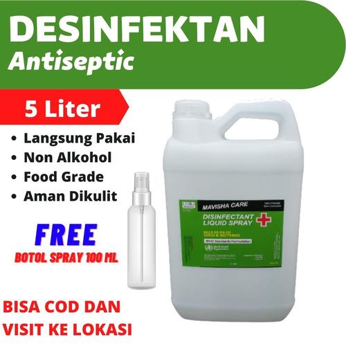 Jual Cairan Disinfektan Spray Desinfektan Antiseptic Food Grade 5 Liter ...