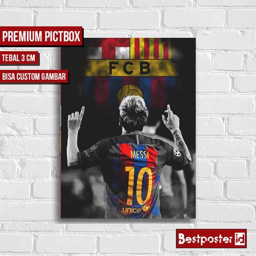 Jual LIONEL MESSI Poster Dinding BOLA Frame Kayu Tebal PICTBOX00143 ...