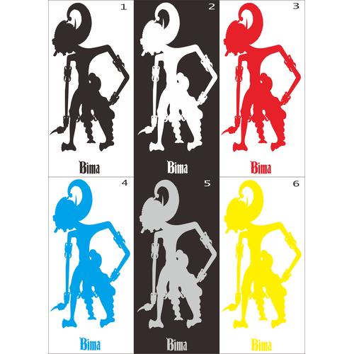 Jual Stiker Cutting TOKOH WAYANG PANDAWA 5 BIMA (WERKUDARA) - Kota ...