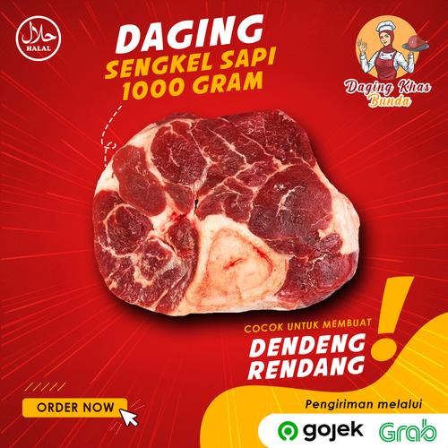 Jual (PREMIUM) Daging Sengkel Sapi Lokal Segar FRESH 1 kg 1000 gram ...