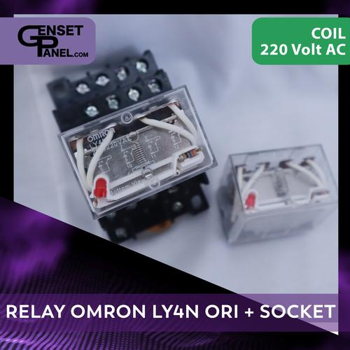 Jual RELAY OMRON LY4N ORIGINAL + SOCKET COIL 220 VOLT AC - Kota ...
