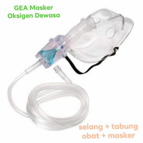 Jual Masker Oksigen Dewasa Untuk Nebulizer Tabung Oxygen Concentrator ...